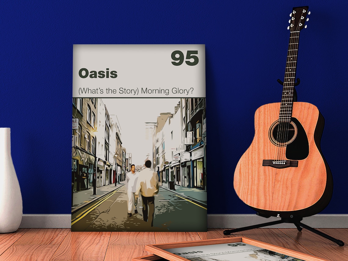 Oasis Album Cover Art Print/Music Poster In Style of | Etsy