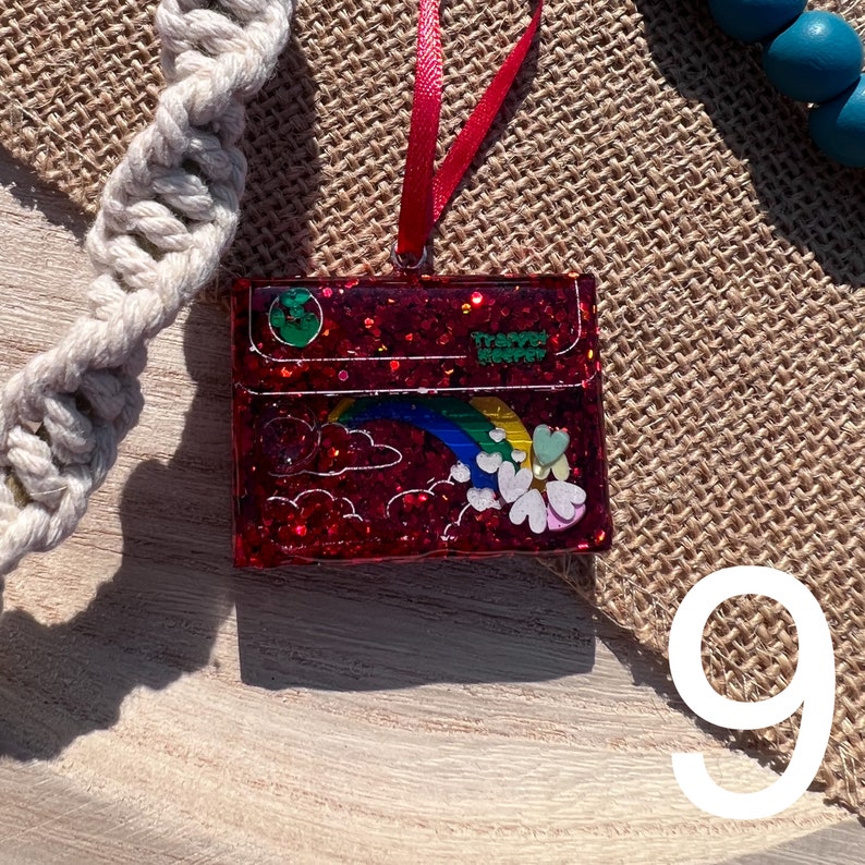 Old School Folder - Tree Ornament - Green Glitter - Christmas - Gift ...