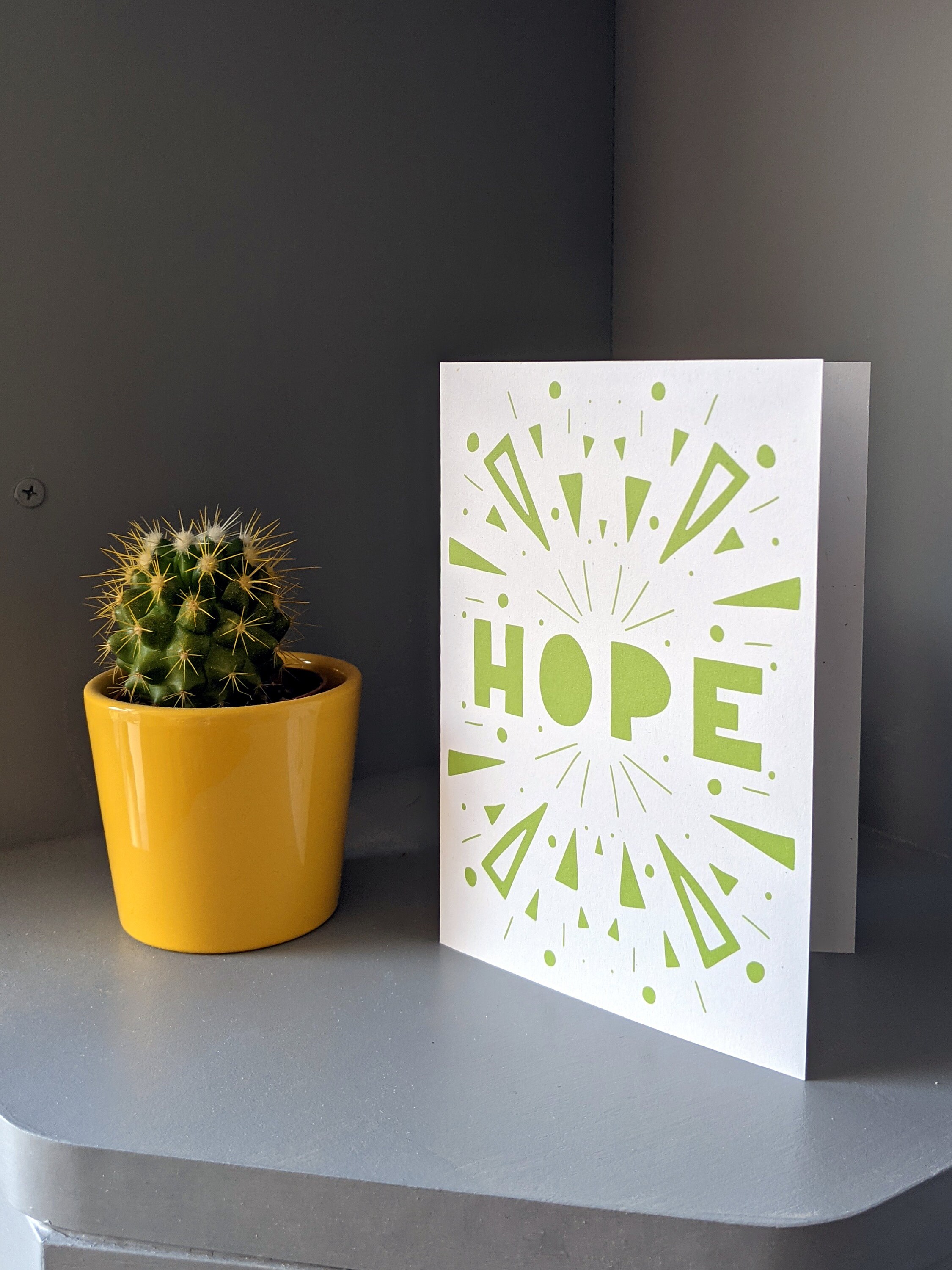 Hope Greetings Card Encouraging Card Hope Card Charity Card Kraft ...