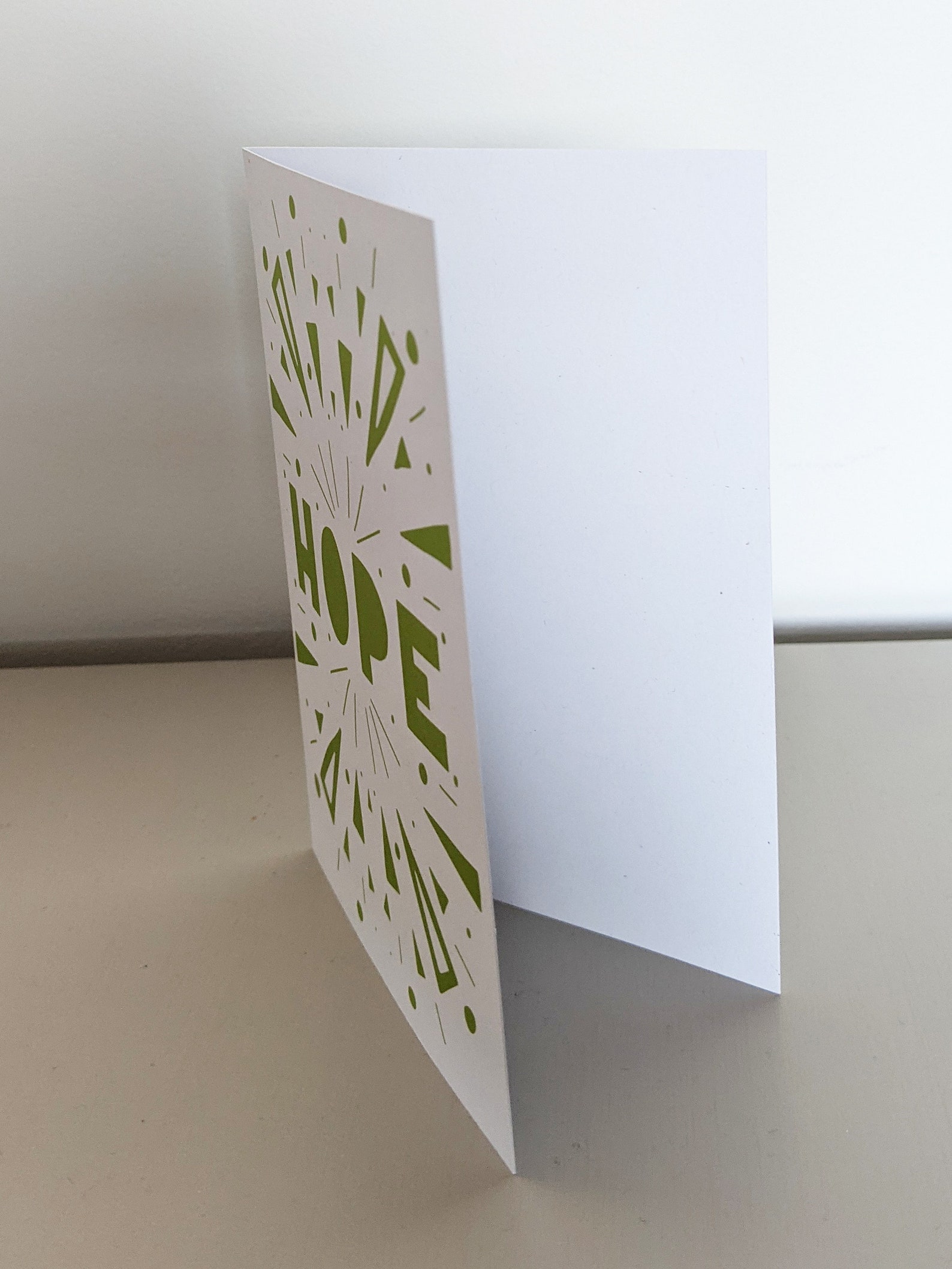 Hope Greetings Card Encouraging Card Hope Card Charity Card Kraft ...