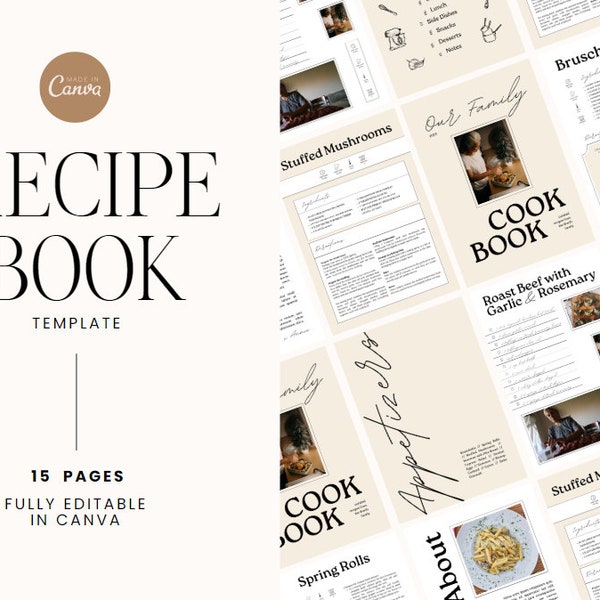 Recipe Template Kit - Etsy