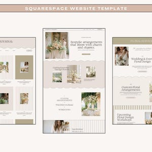 Event Planner Squarespace Website Template | Portfolio Design - Etsy