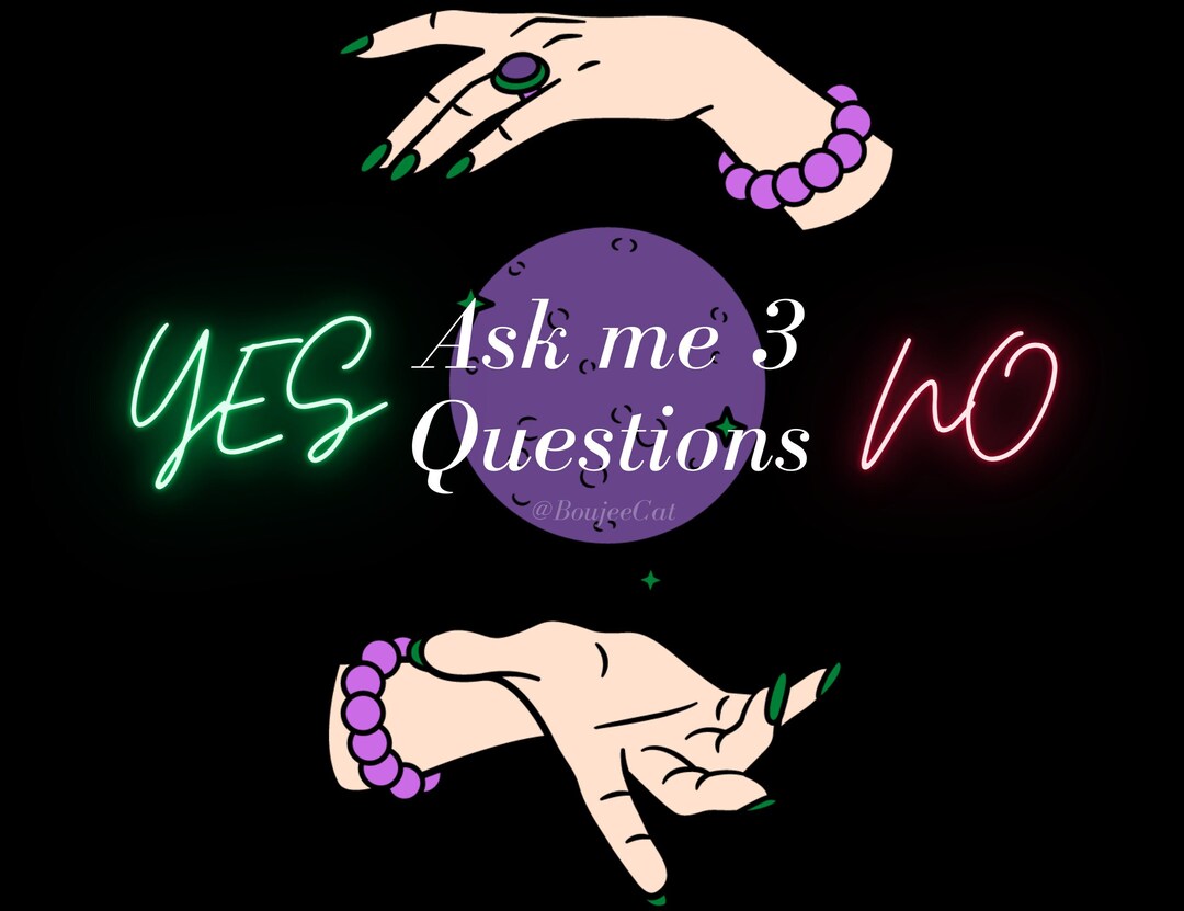 Ask Me 3 YES or NO Questions Quick and Precise Answer - Etsy