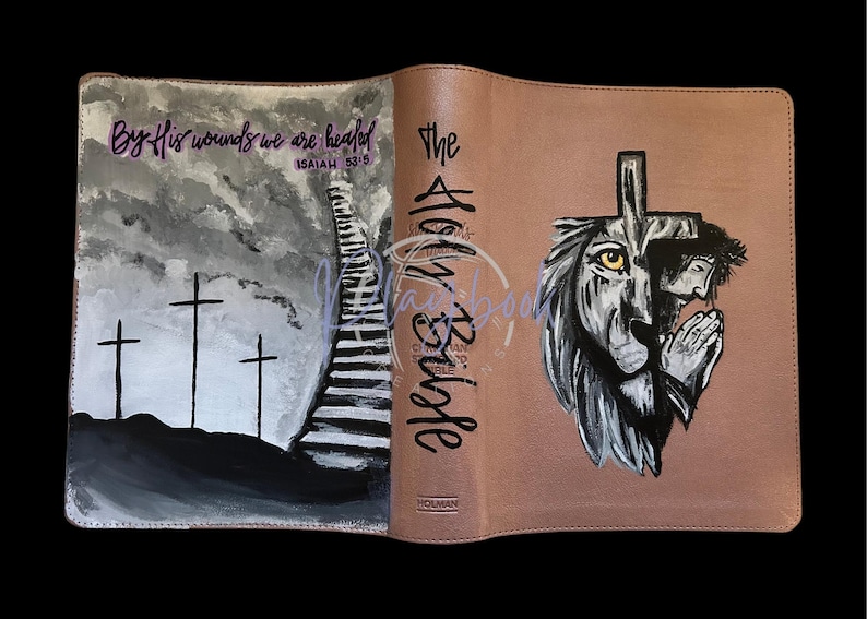 Hand-painted Bible: Personalized Christian Scripture Art - Etsy