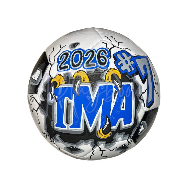 Custom Hand-painted Soccer Ball - Etsy