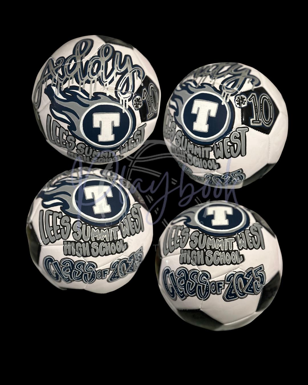 Custom Hand-painted Soccer Ball - Etsy