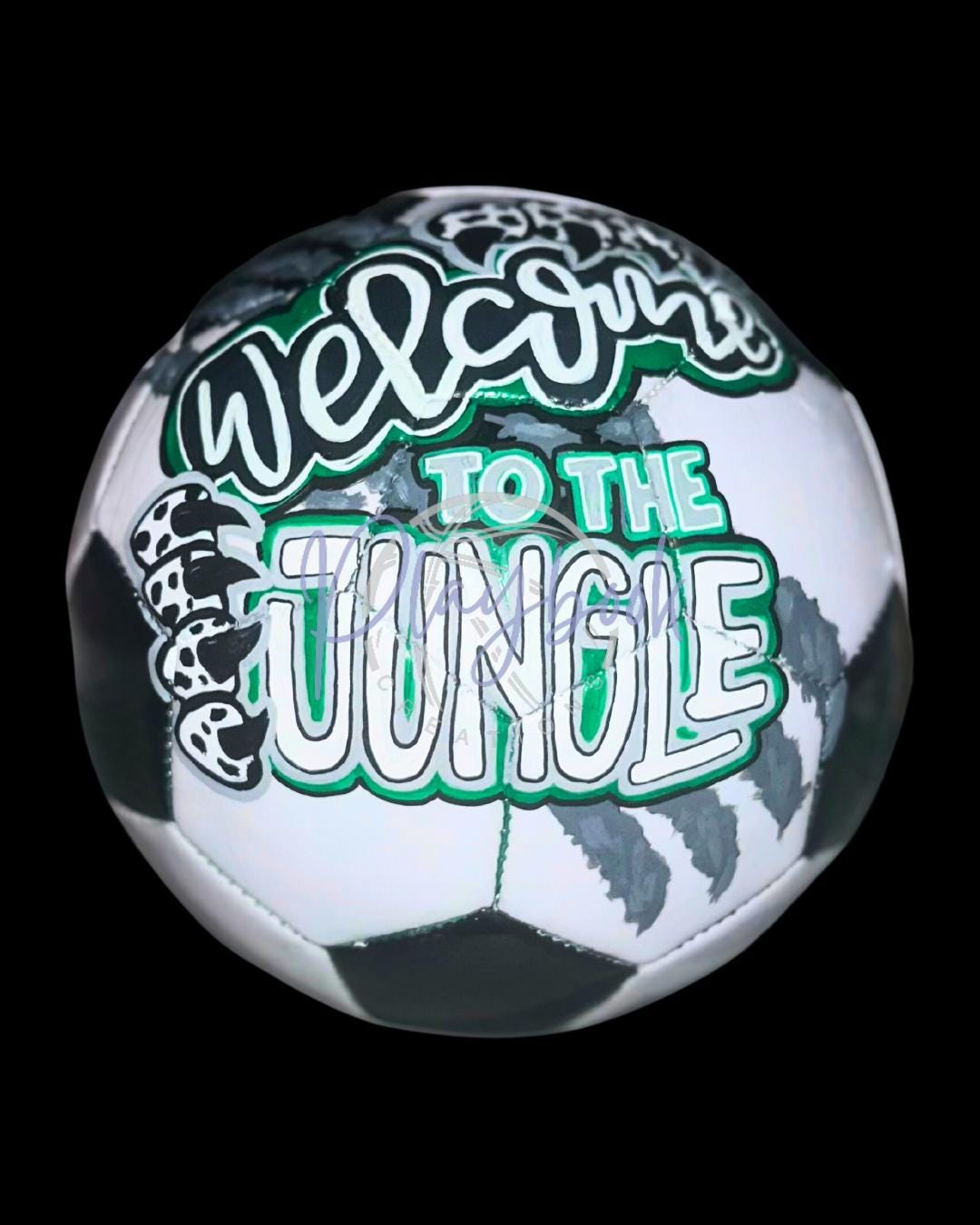 Custom Hand-painted Soccer Ball - Etsy