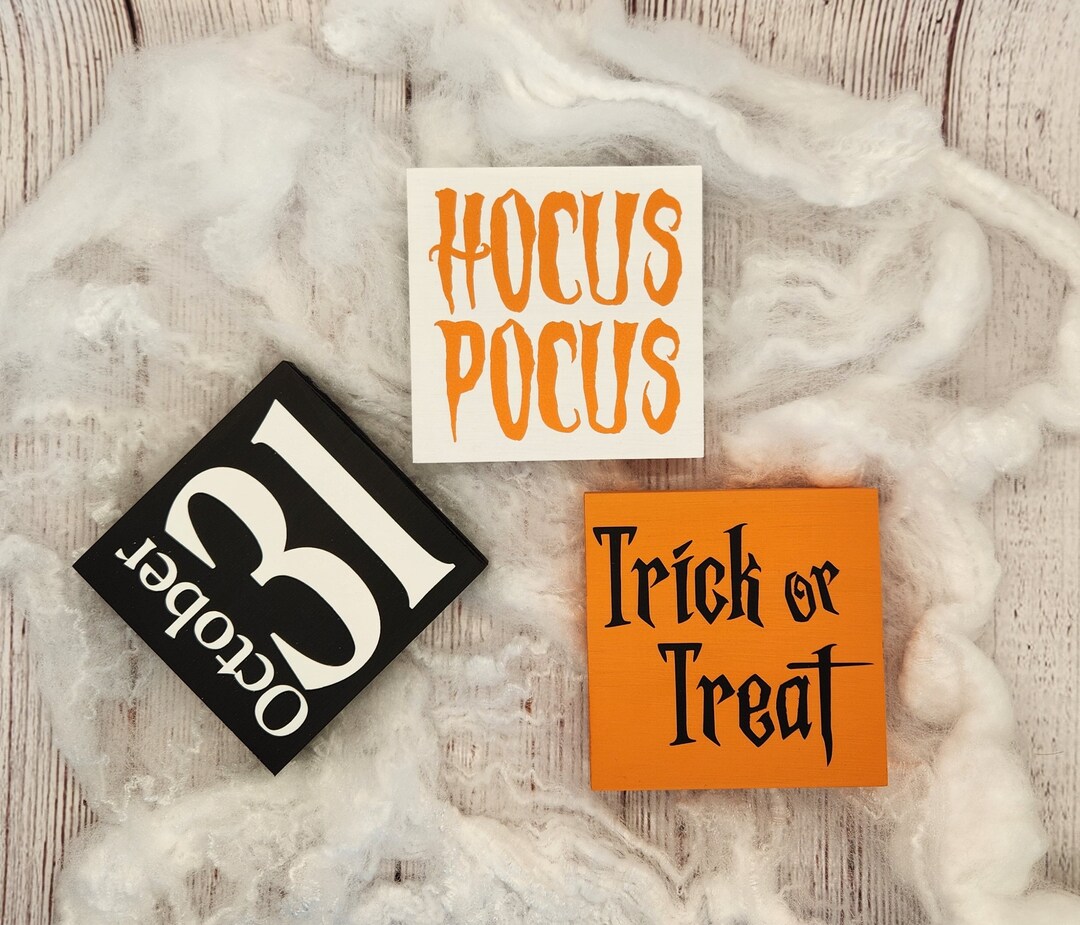 Halloween Mini Wood Sign - Etsy