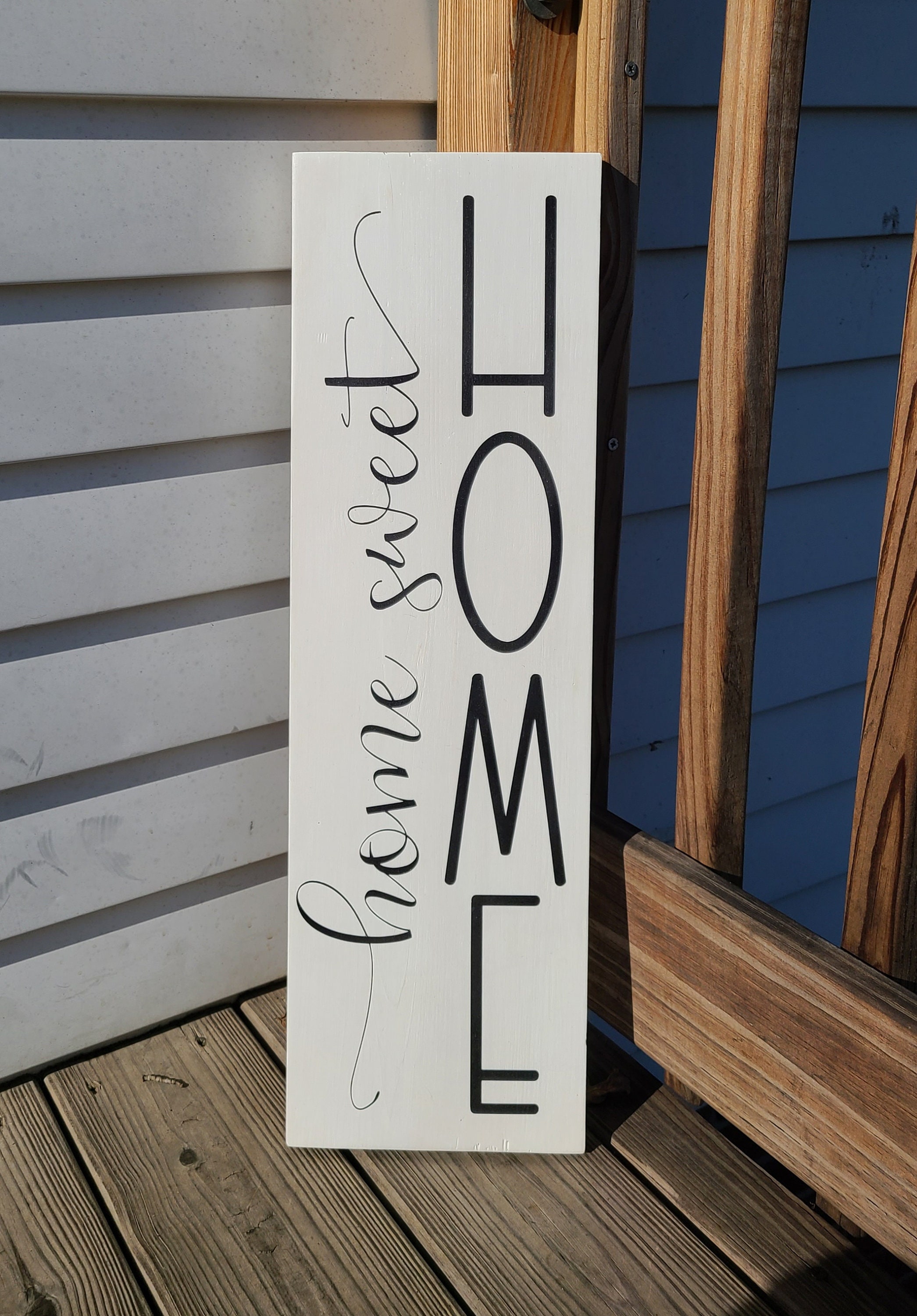 Home Sweet Home Vertical Sign - Etsy