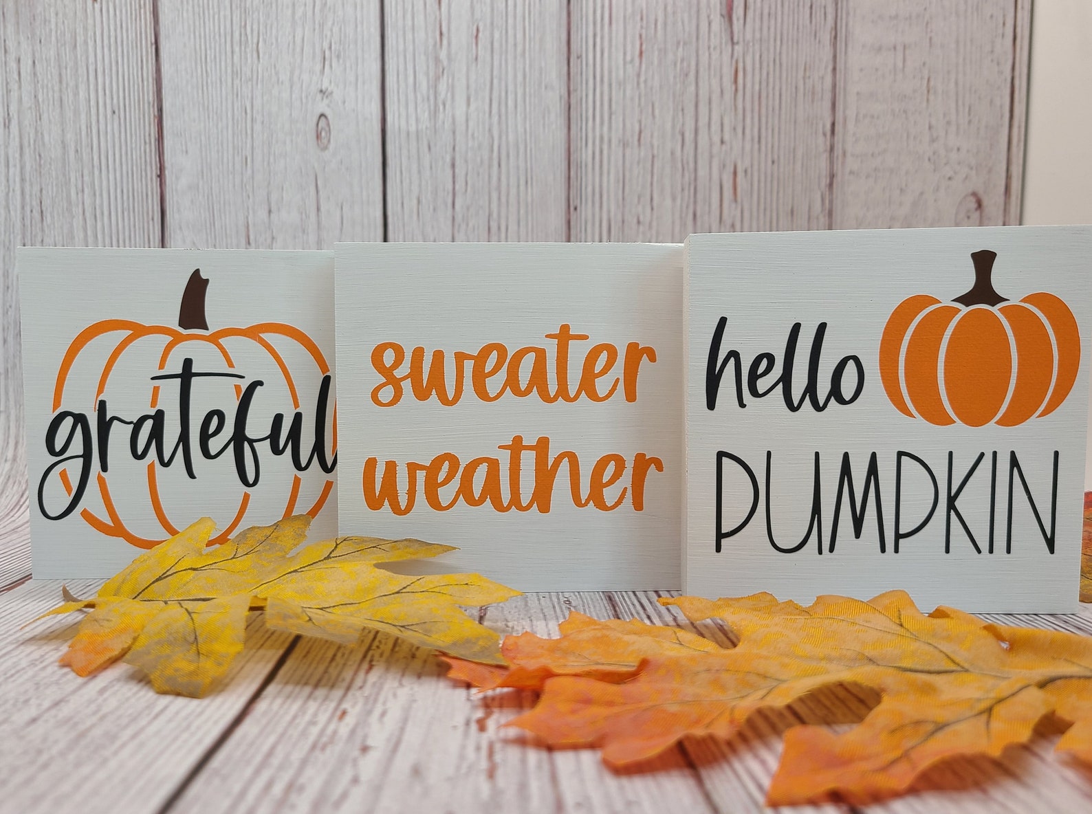 Fall Mini Wood Signs - Etsy