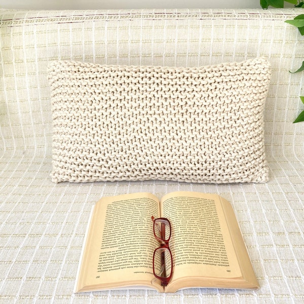 Hand Knit Throw - Etsy