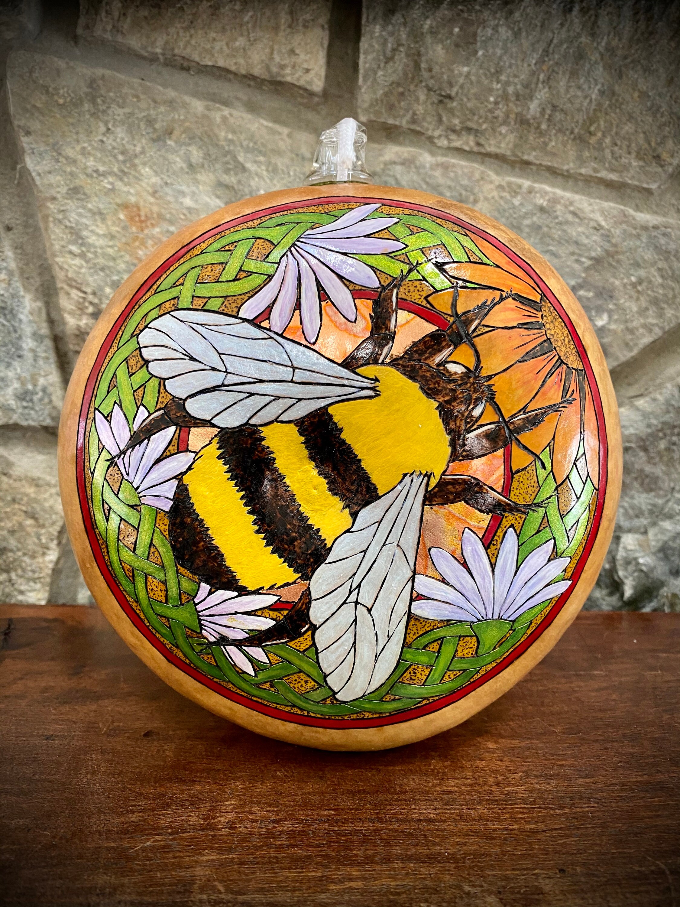 Gourd Oil Lamp Bumble Bee Knots - Etsy