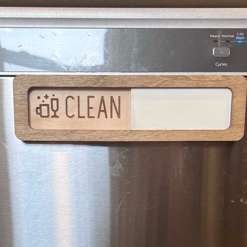 Wash Dry Clean Dirty Sign for Washer Dryer Dishwasher - Etsy