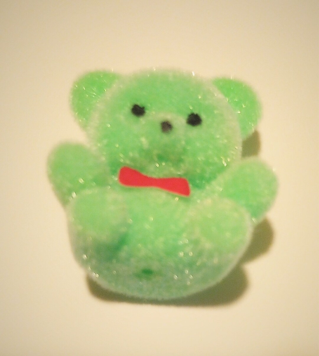 12 Miniature Mint Flocked Bears - Etsy