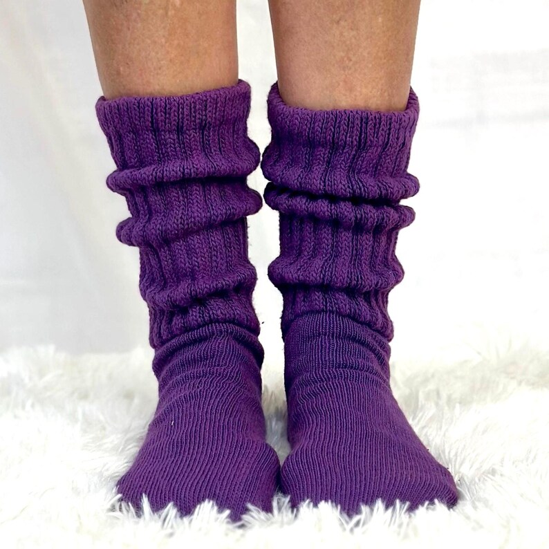 Made USA ULTIMATE XL Foot Shorter Cotton Slouch Sock - ( Colors ...