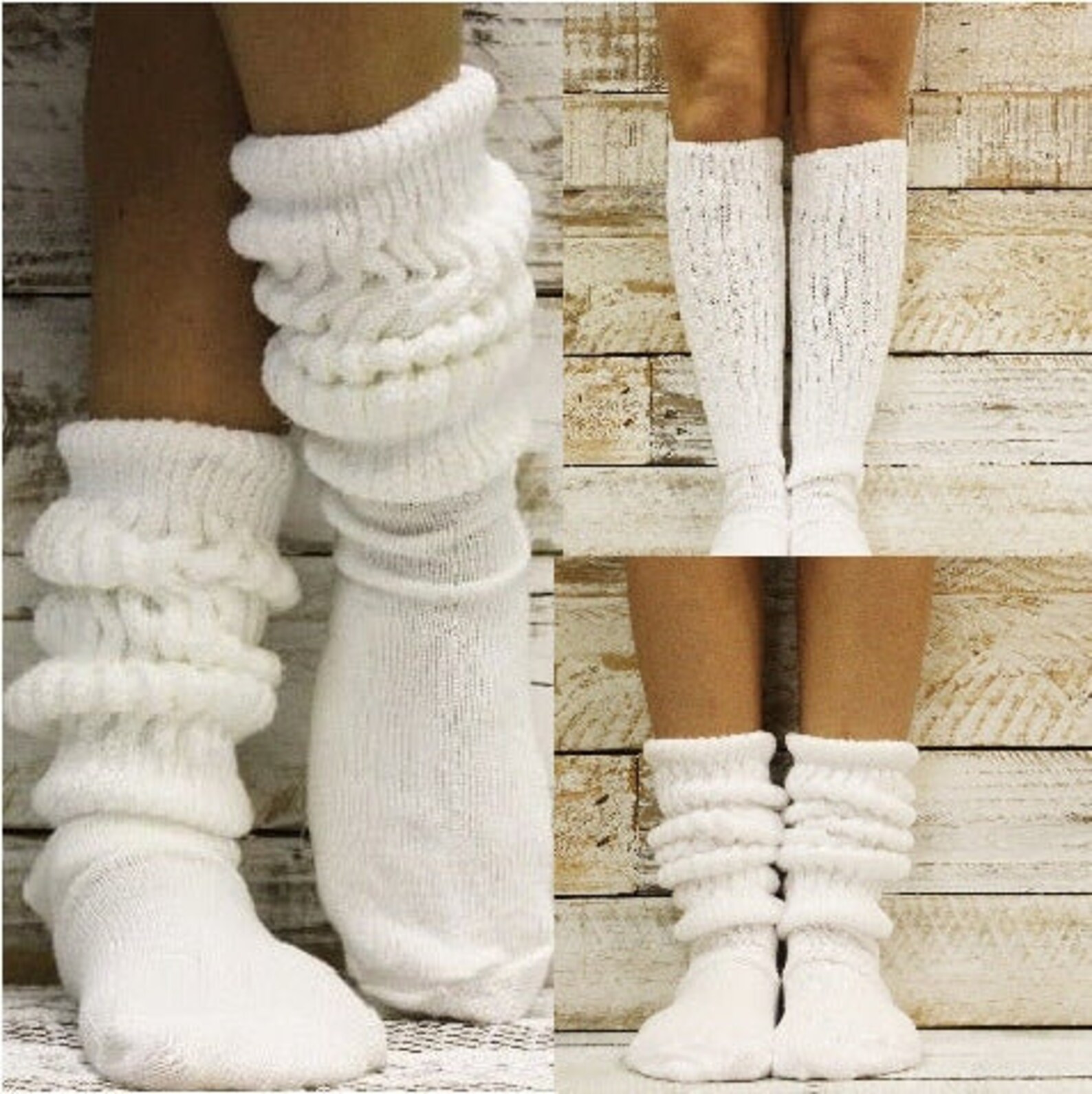 ULTIMATE 3 Sock Bundle Cotton Scrunchy Utmost Comfort Slouch Socks ...