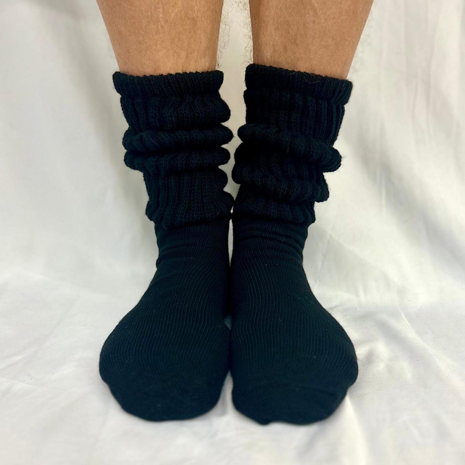 ULTIMATE XL Foot Shorter Cotton Slouch Sock | USA Knitted 10-14 Size ...