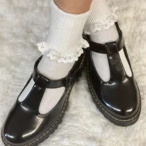 PROMOTIONAL Quality USA Made Lace Cuff Ankle Socks White Cute Bobby ...