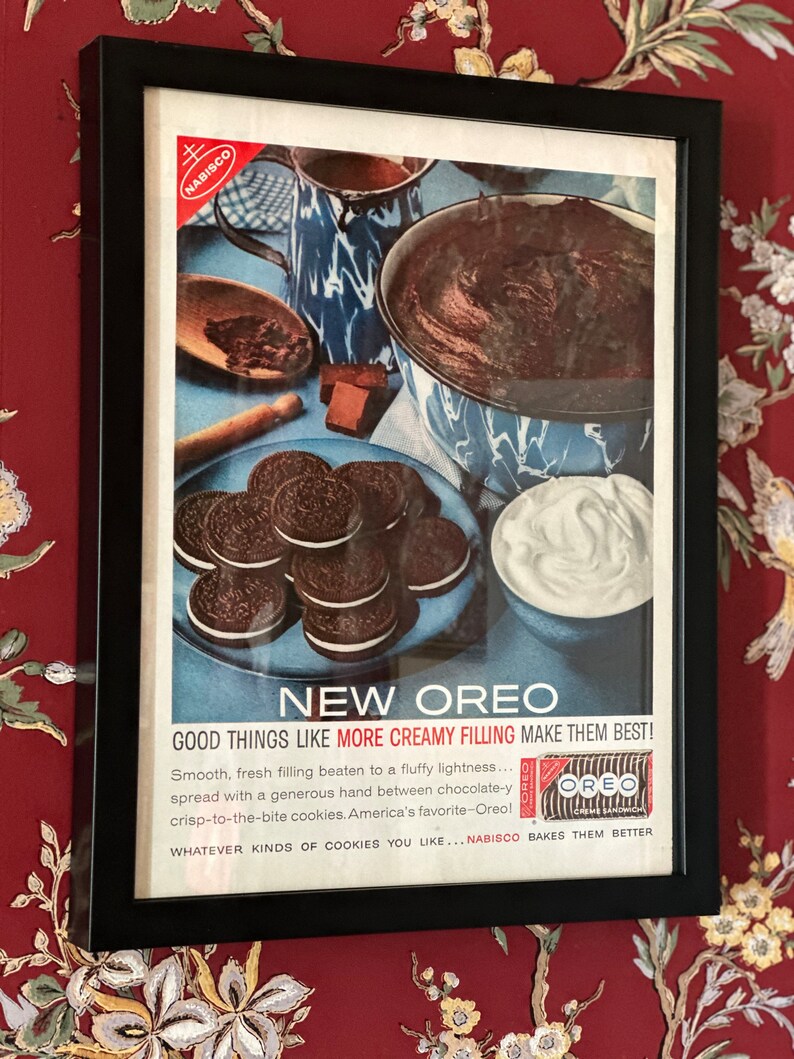 Framed 1900s Vintage Nabisco Oreo Ad - Etsy