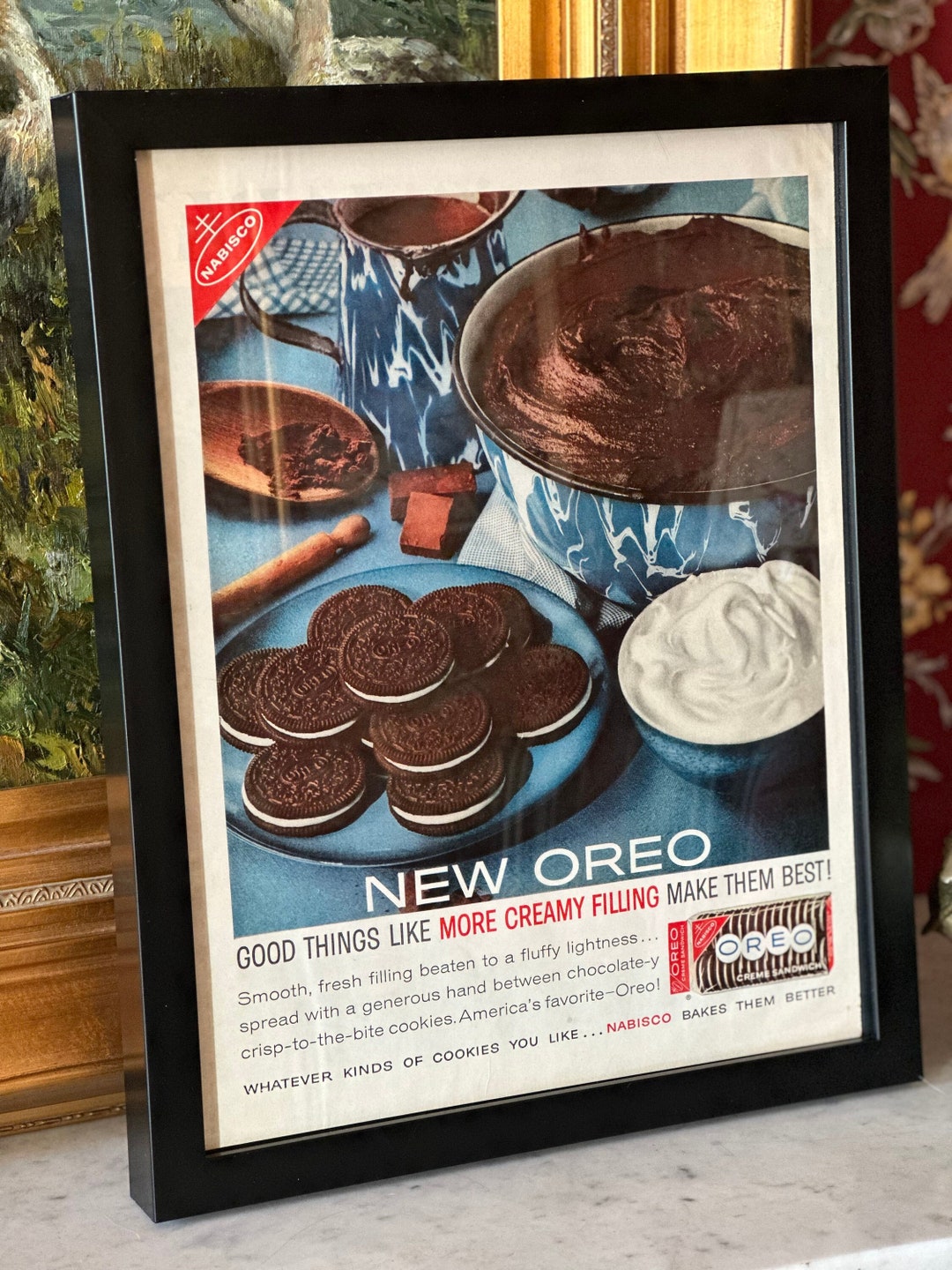 Framed 1900s Vintage Nabisco Oreo Ad - Etsy