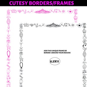 Cute Doodle Borders and Frames - Etsy