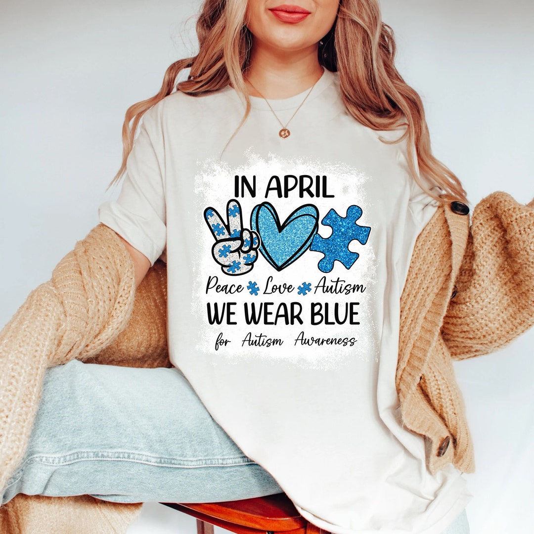 In April We Wear Blue Png, Autism Awareness Png, Autism Puzzle, We Wear ...