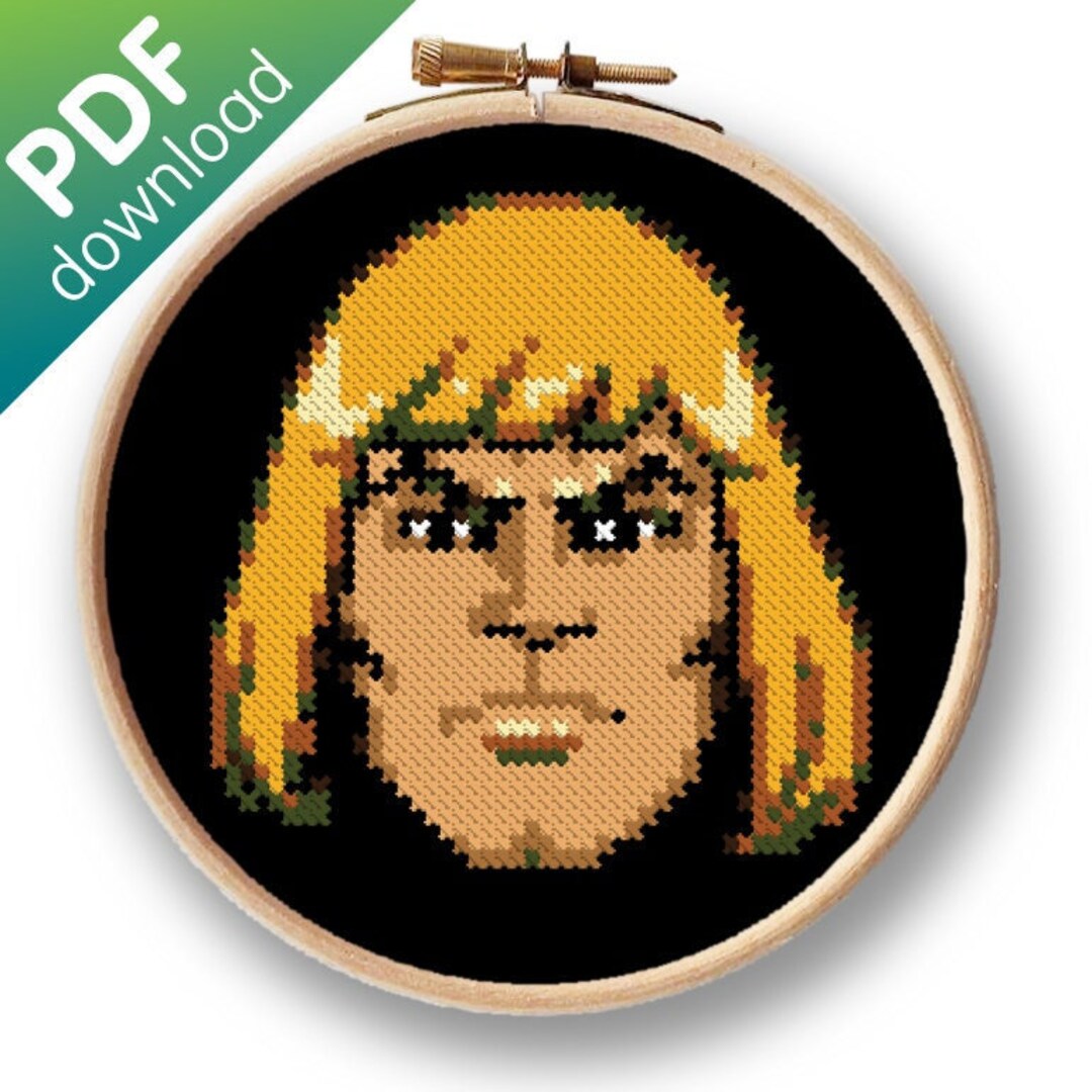 He-man Cross Stitch PDF Pattern Download // Masters of the Universe ...