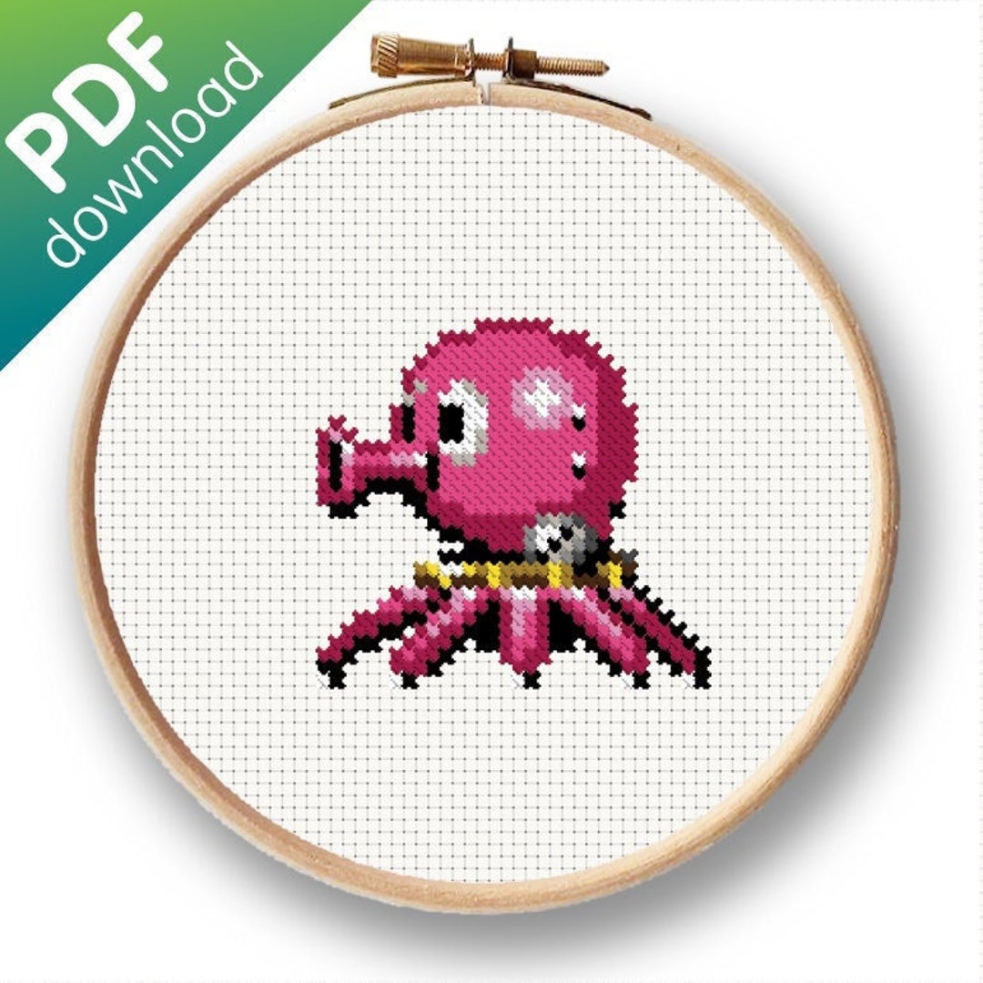 Cross Stitch Pattern PDF Download // Sonic Octus // Son06 - Etsy