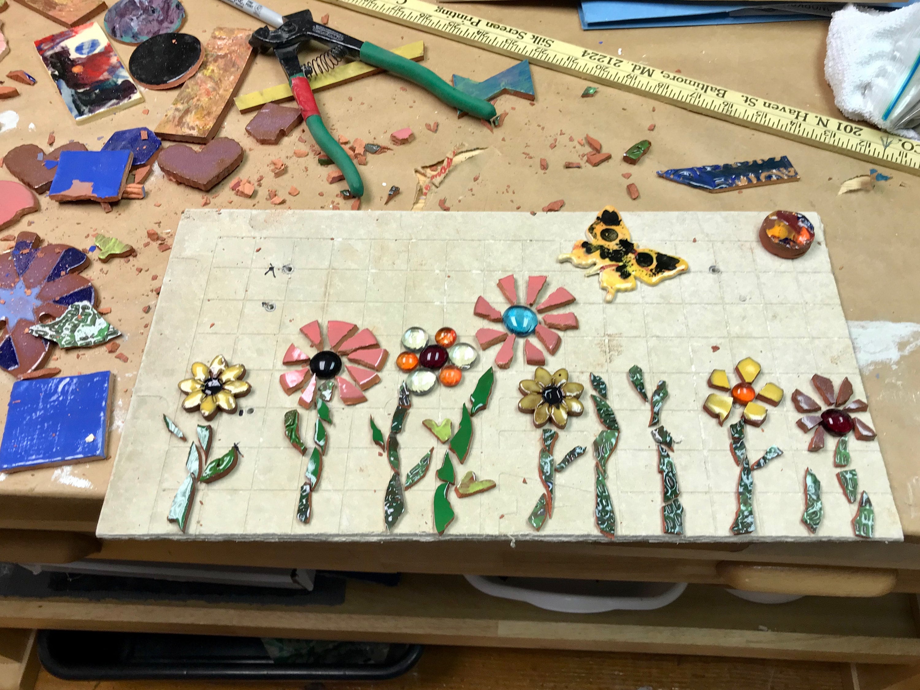 Deluxe Mosaic Kit for Beginners, Best Value Family Crafts, Tile Art DIY ...
