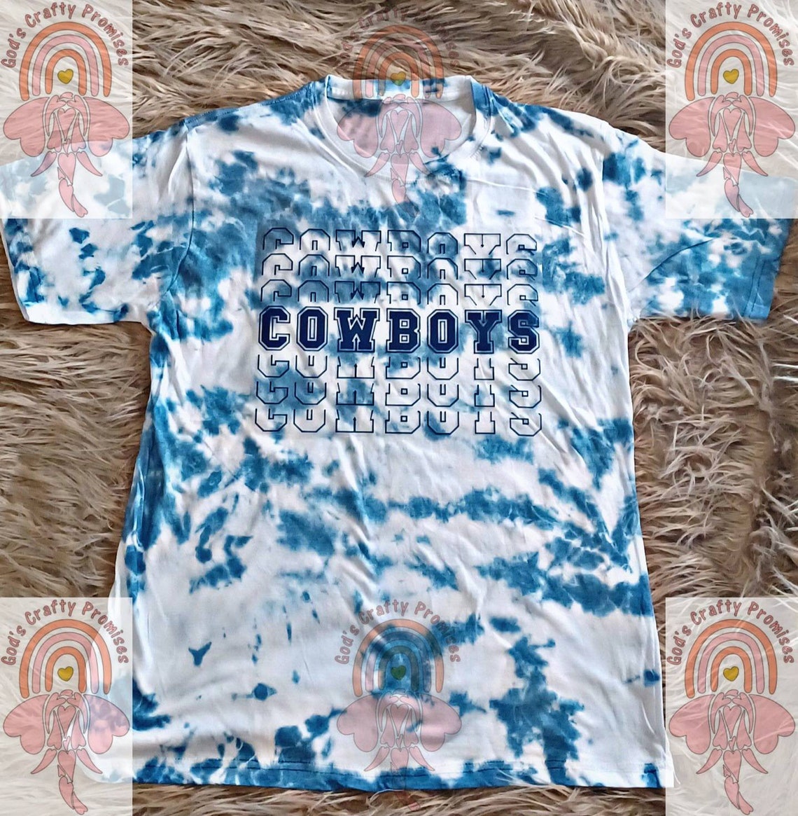 Stacked NFL Dallas Cowboys Tie-dye T-shirt - Etsy