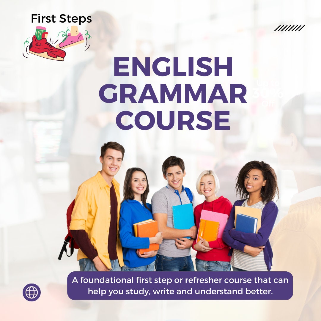 First Steps: English Grammar Course Unit 1 - Etsy