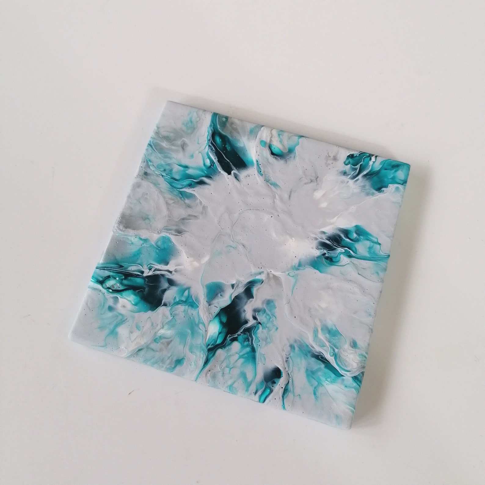 Teal Coasters Made to Order - Choose Your Coaster Set Size for Your ...