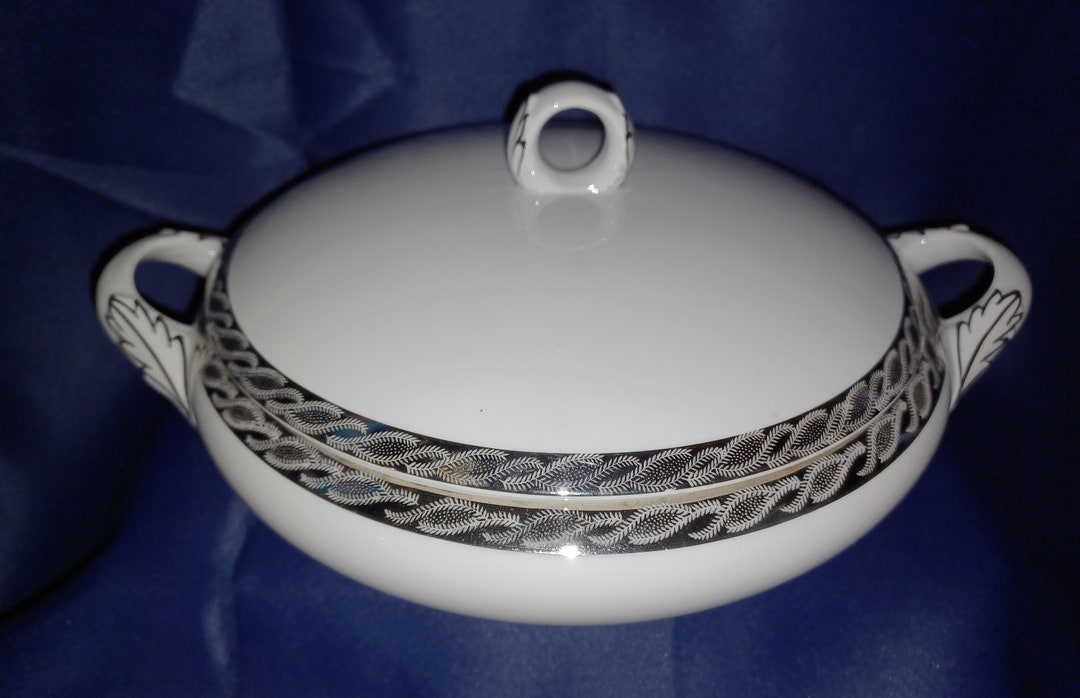 Fukagawa ARITA Silver Lichen Pattern No 917 Soup Taurine - Etsy