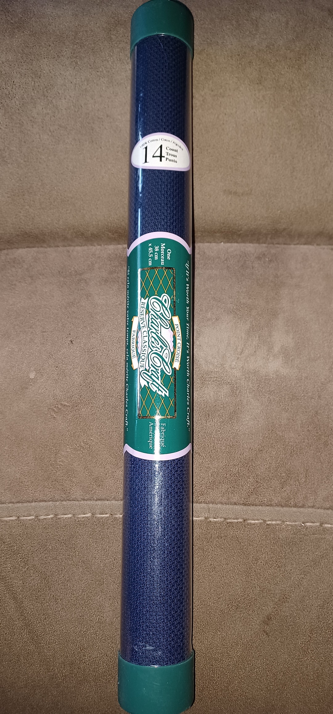 Charles Craft Cross Stitch Fabric Aida 14 Count 1 Pc 15x18 Navy Blue - Etsy