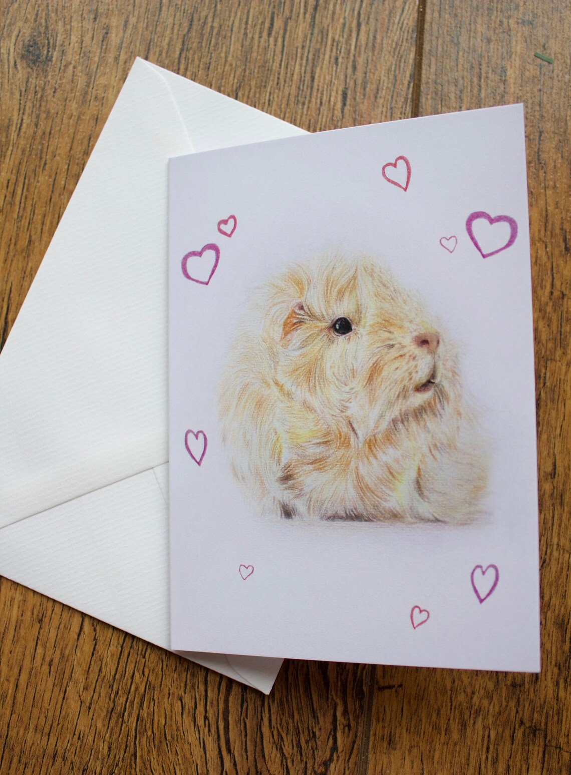 Cute Guinea Pig Original Art Greetings Card A6 - Etsy.de