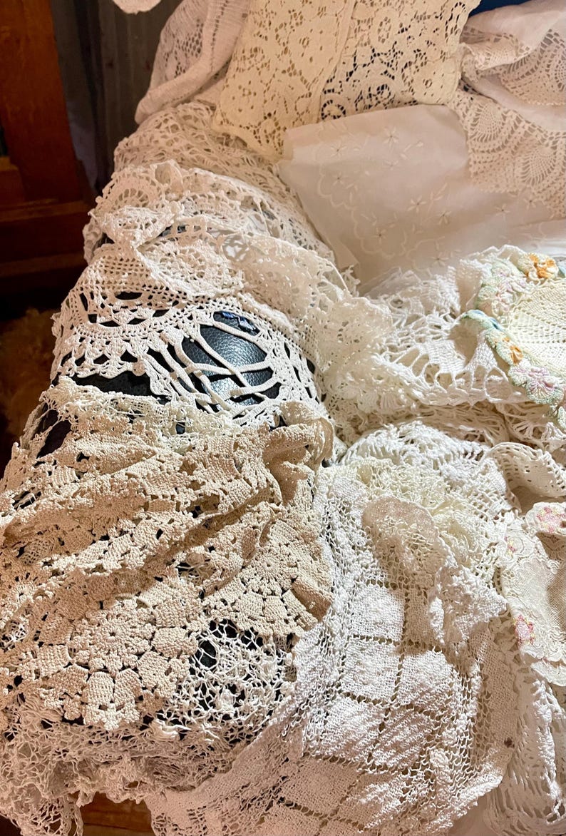 HUGE LOT Antique Lace Cutter Lot. Mostly Handmade Laces - Etsy