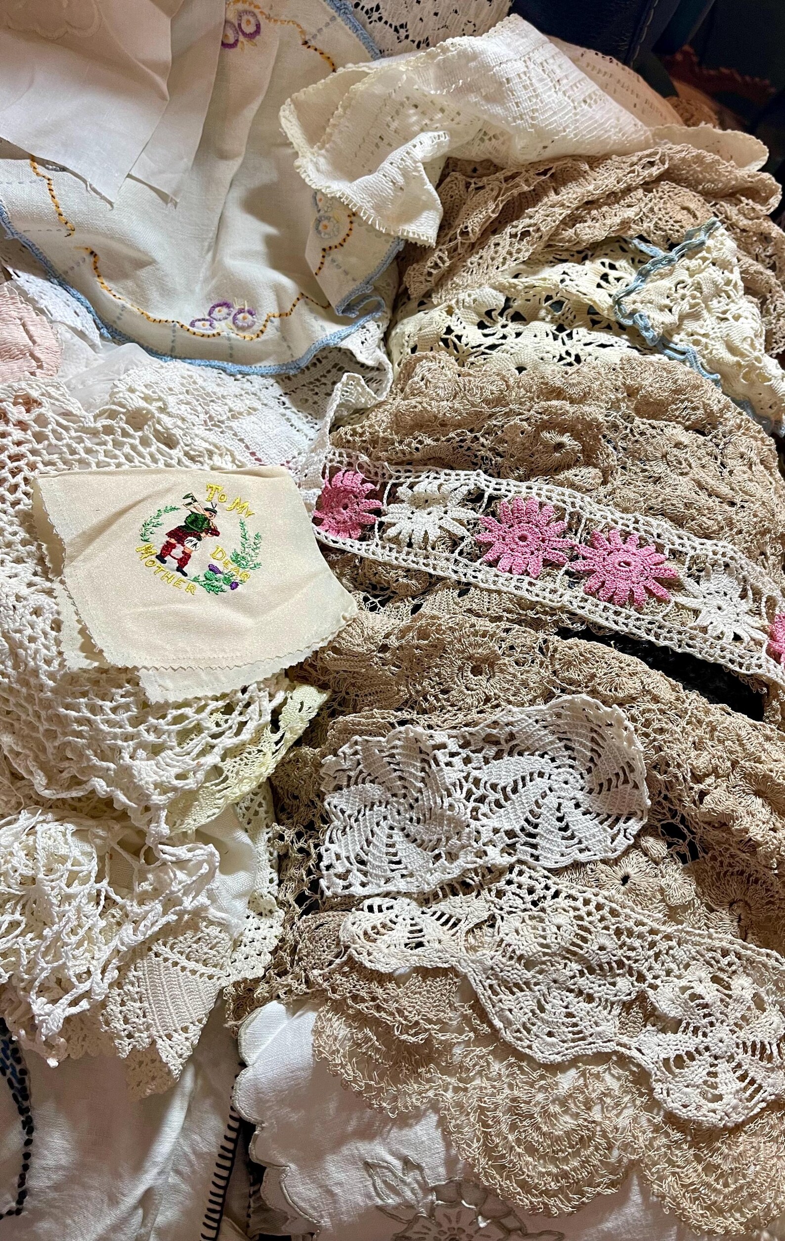 HUGE LOT Antique Lace Cutter Lot. Mostly Handmade Laces - Etsy