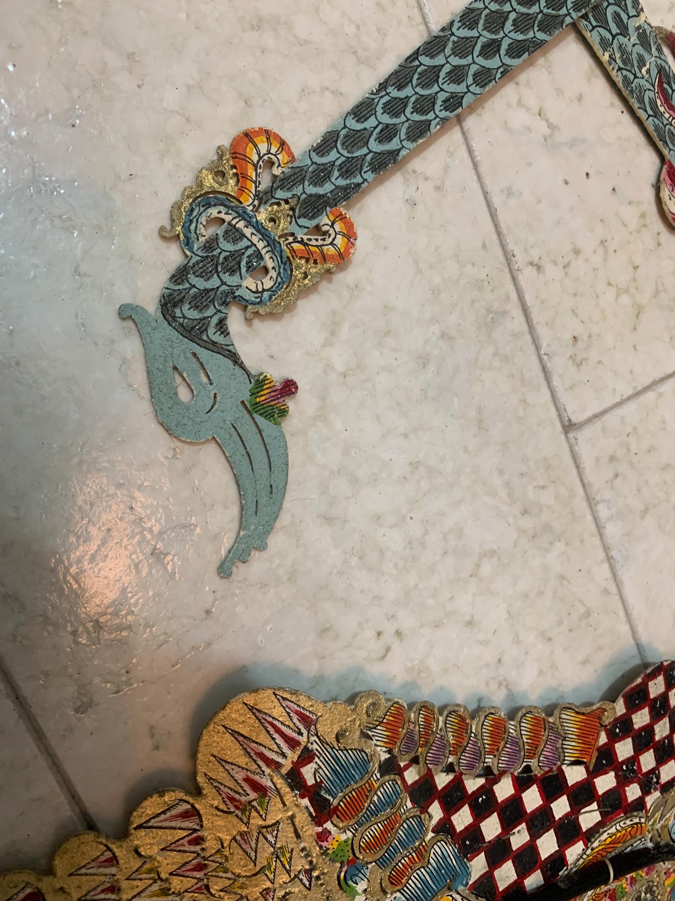 Wayang Kulit Shadow Puppet – Gareng – Handmade Javanese Leather Puppet ...