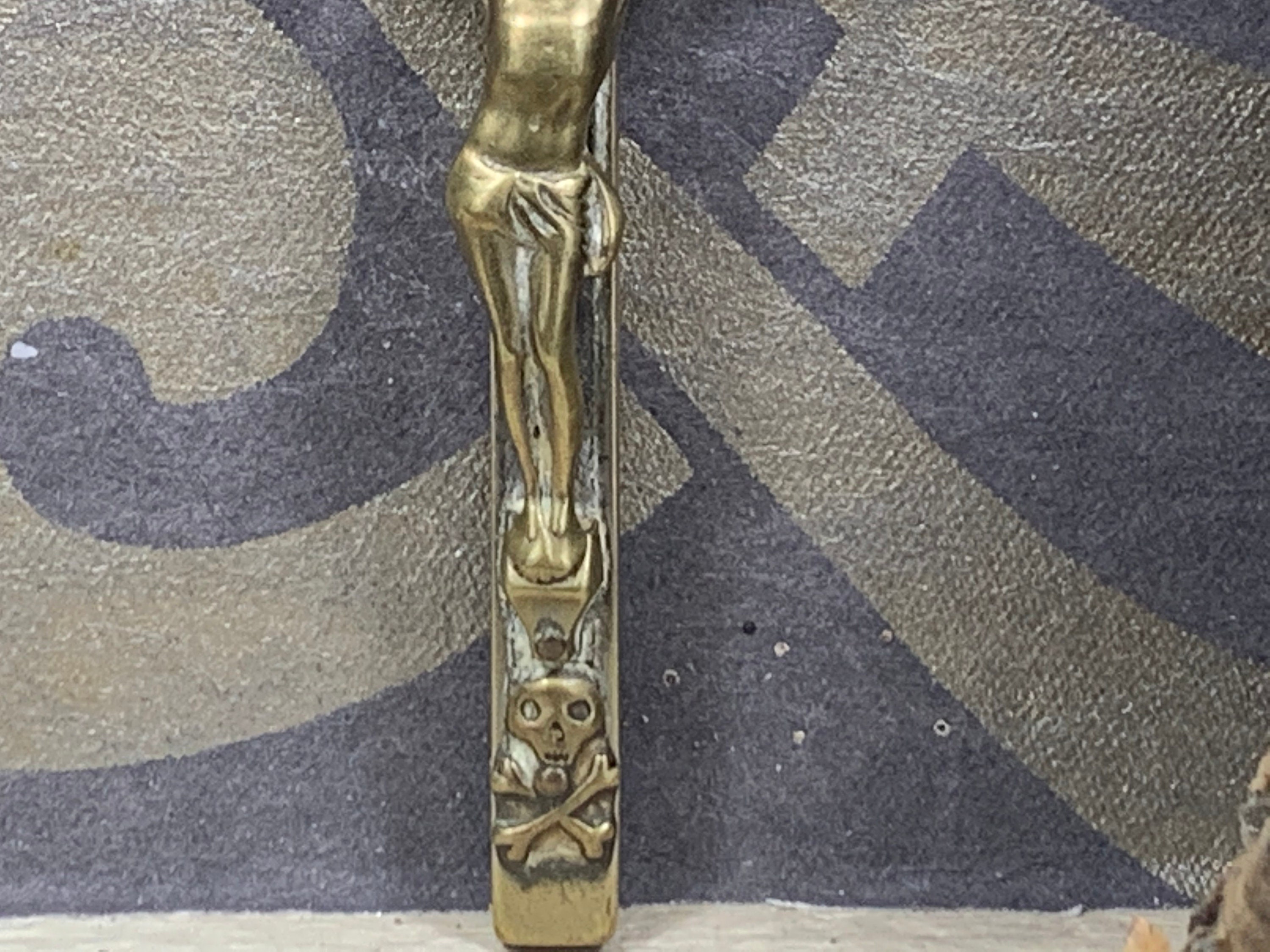 Cross of Jesus Christ Vintage Religious Item Copper Crucifix ...