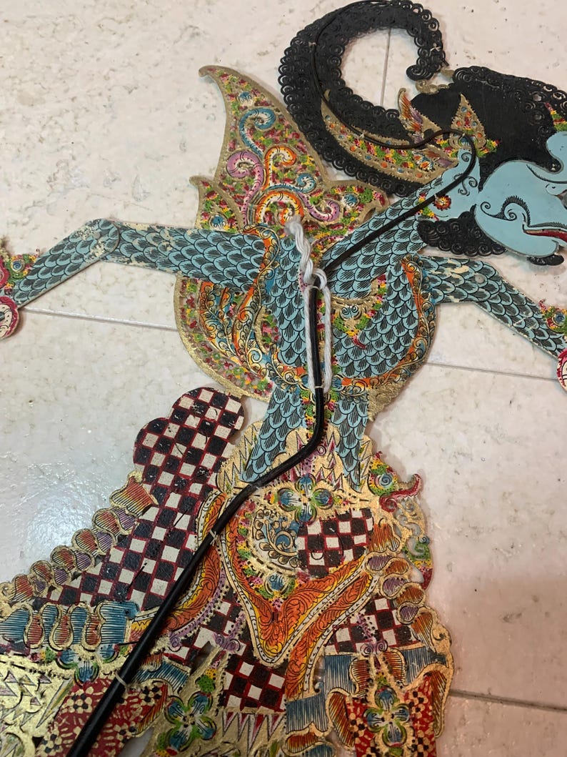 Wayang Kulit Shadow Puppet – Gareng – Handmade Javanese Leather Puppet ...