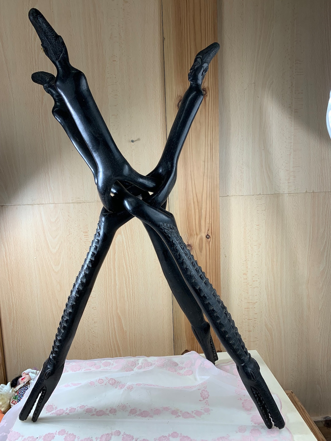 Beautiful Vintage Wooden Legs of Side Table - Tripod Wooden Stand ...