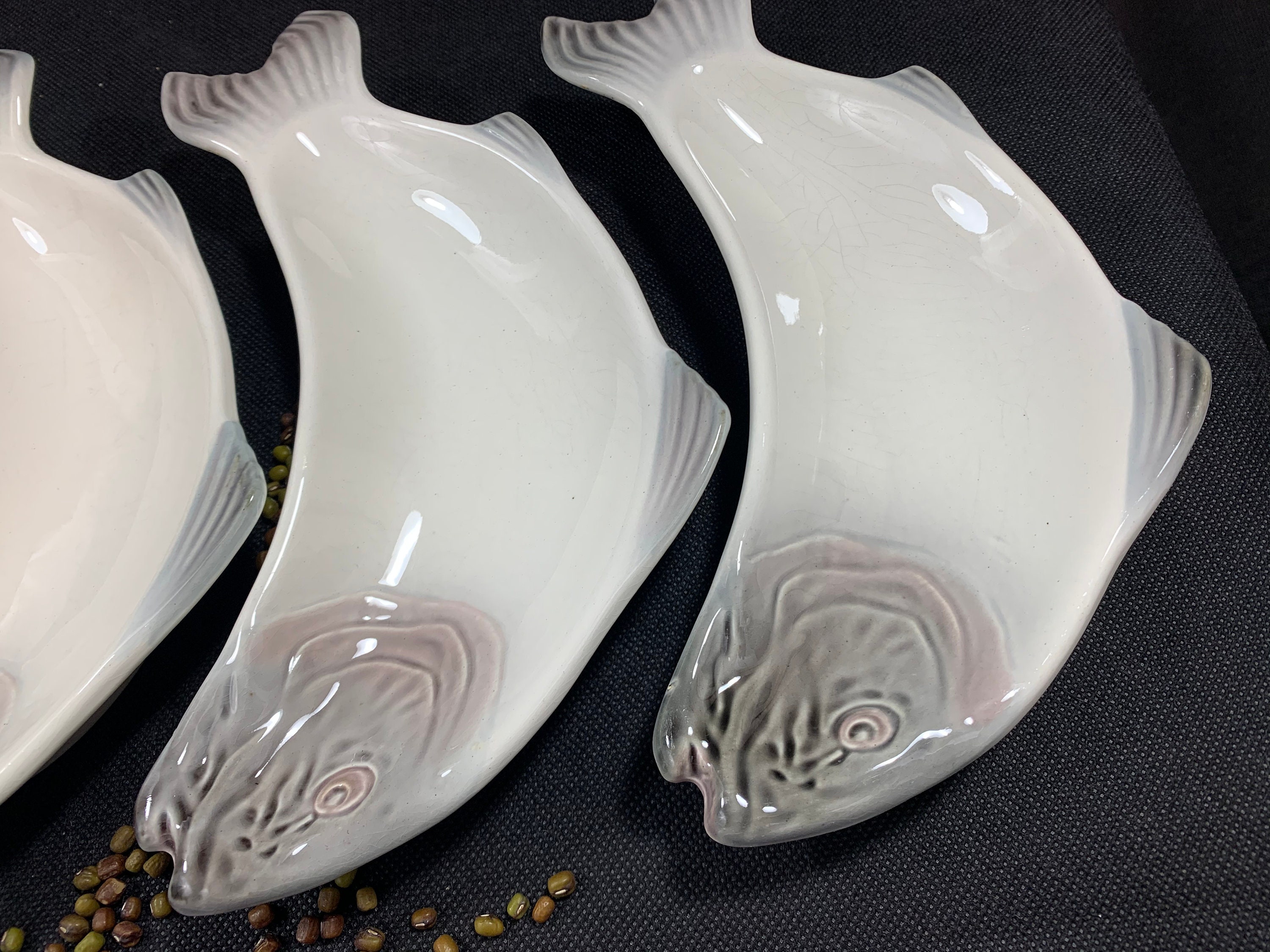 Set of 4 Porcelain Fish Grating Plates - Etsy UK