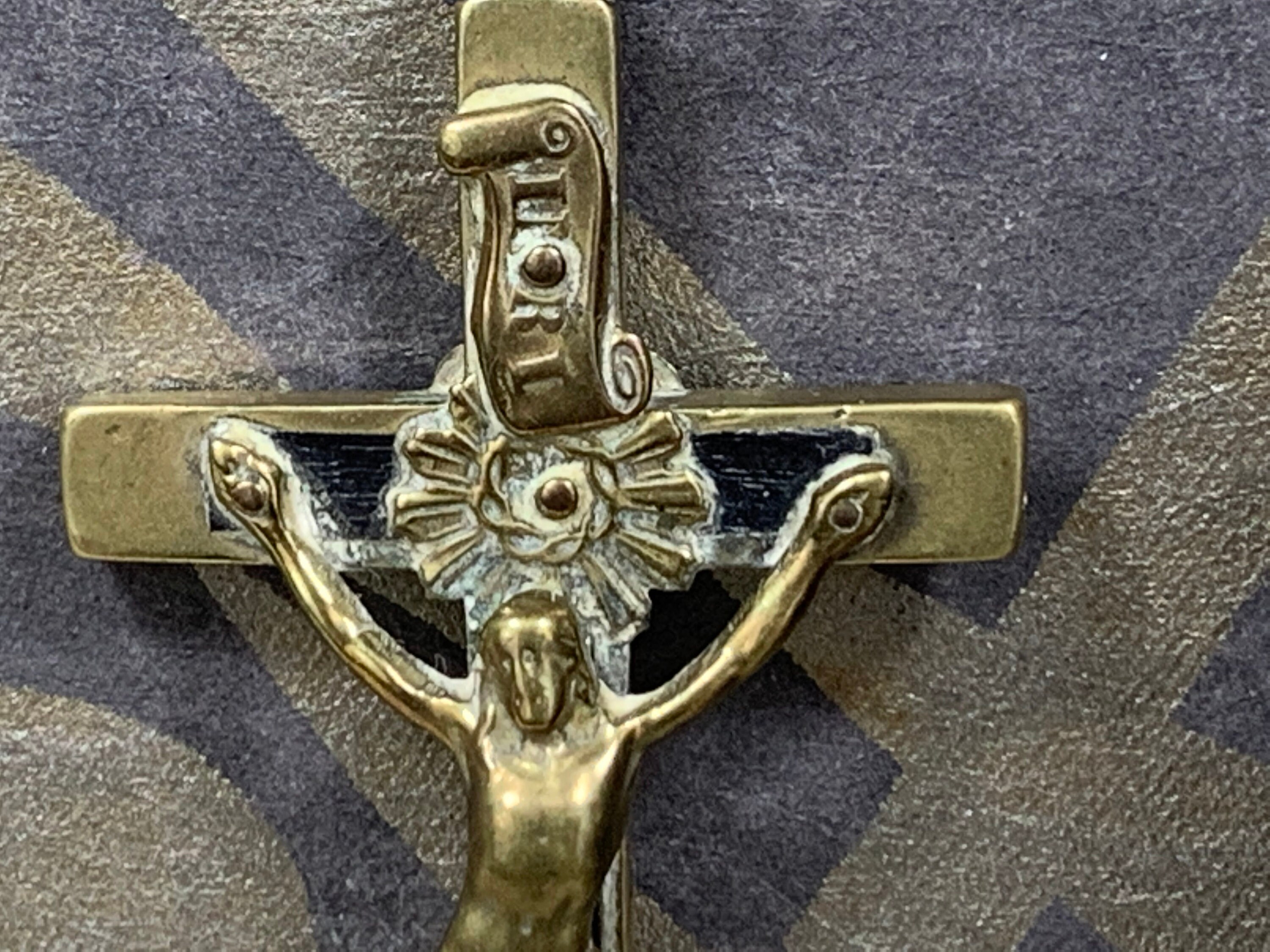 Cross of Jesus Christ Vintage Religious Item Copper Crucifix ...