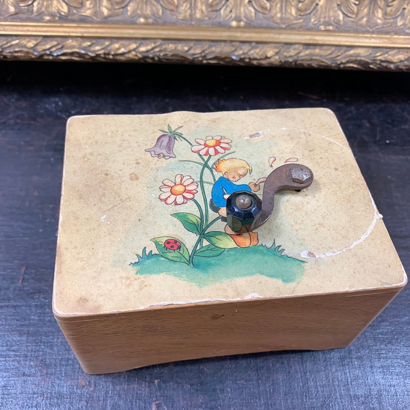 Antique Music Box - Etsy