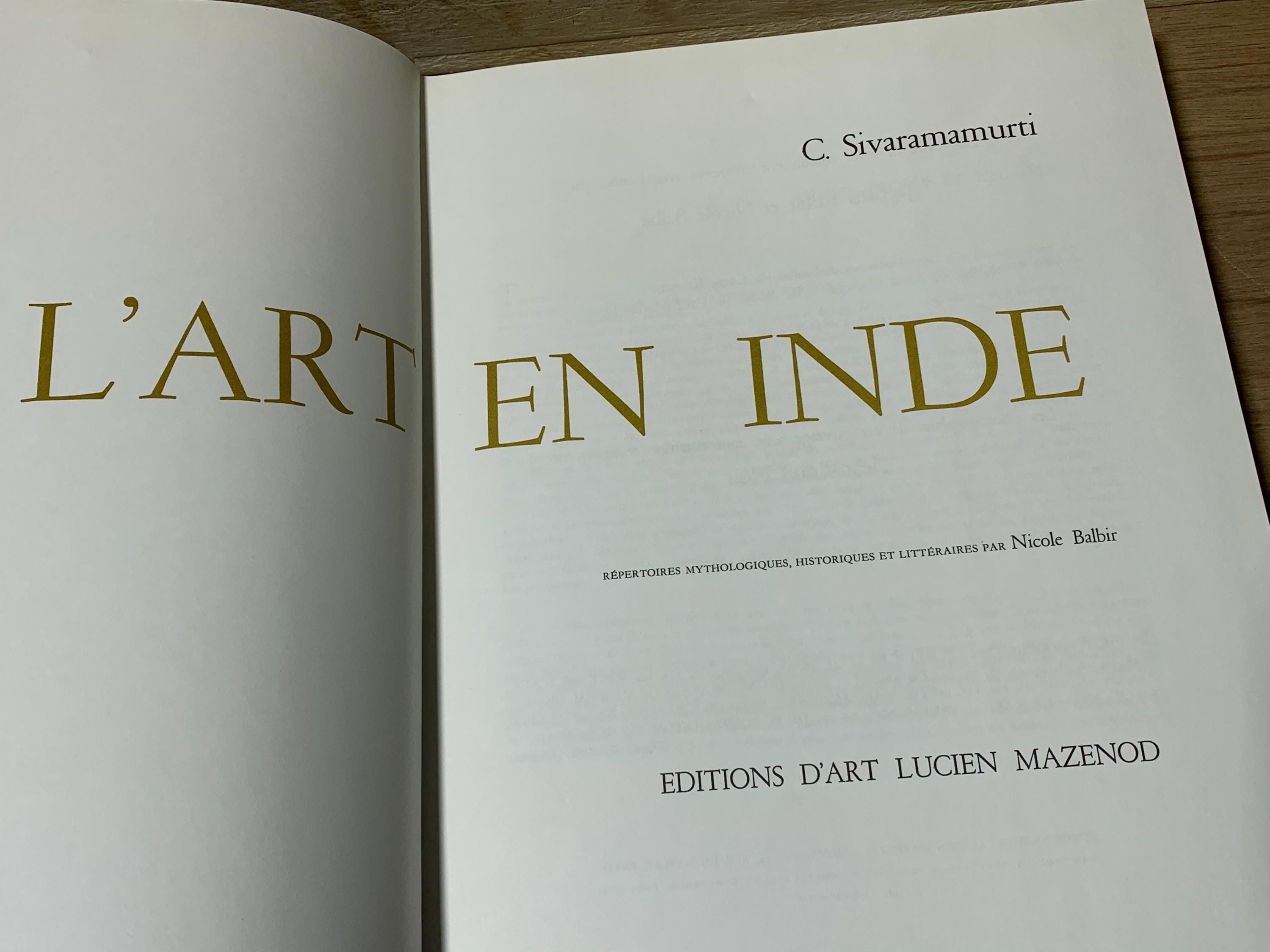 Vintage Art Book “l’art En Inde” – Indian Art Coffee Table Book ...