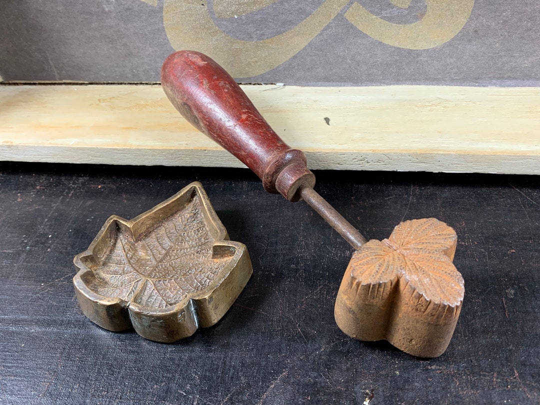 Antique Iron Flower Tool - 2 Beautiful Stamps - Flower Maker Tool ...