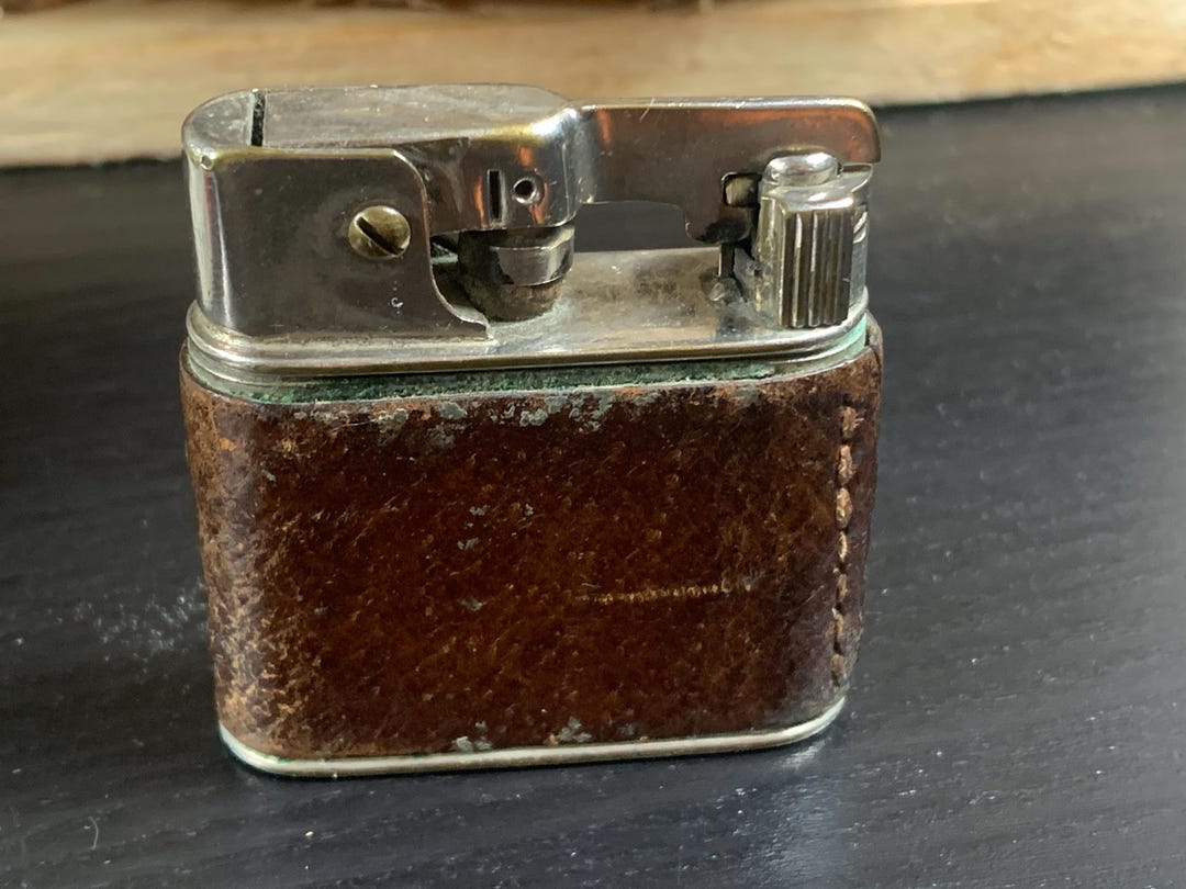 Myflam Lighter Refillable Lighter Leather Covered Pocket Size Used ...