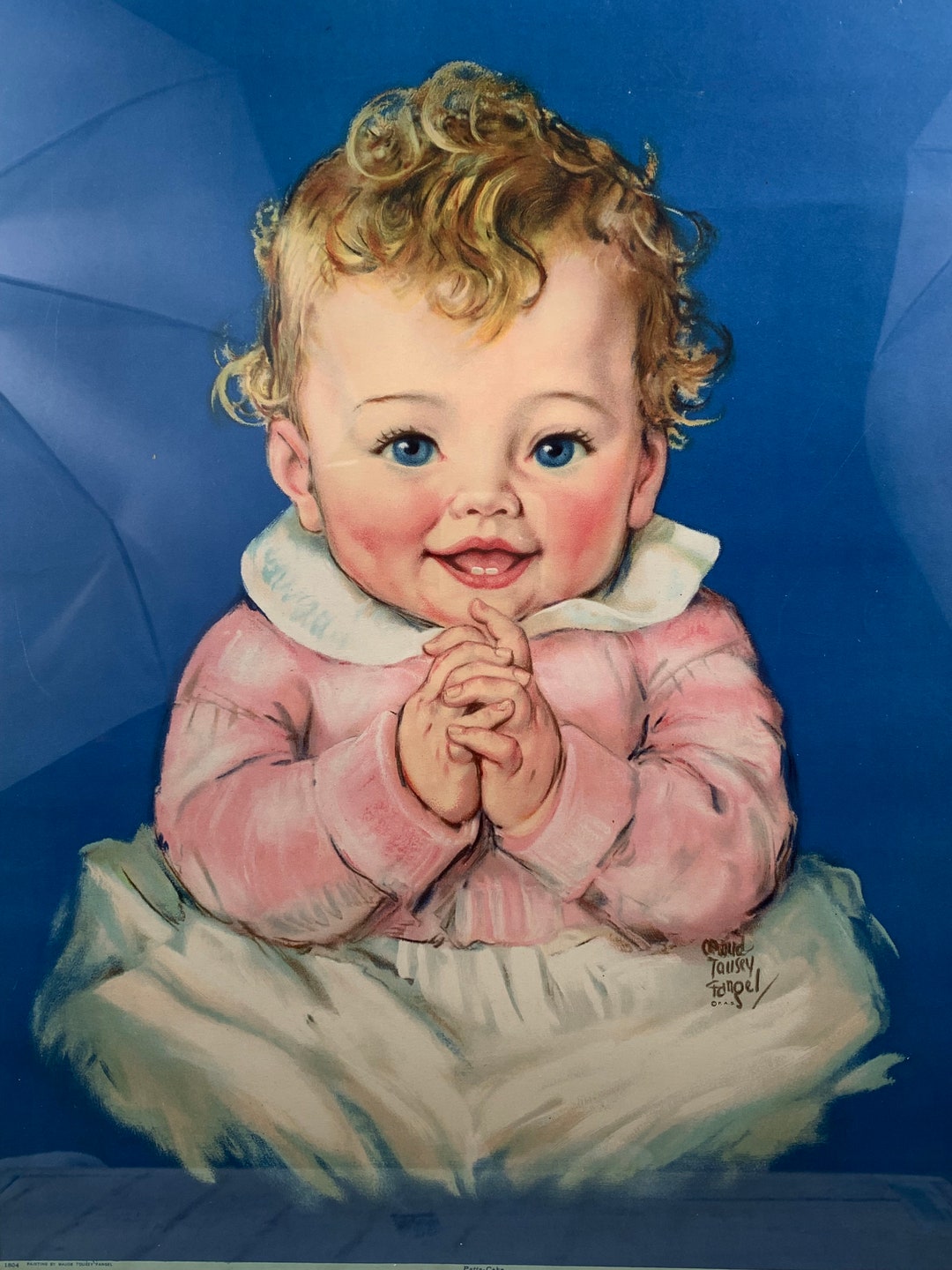 Maude Tousey Fangel 100% Original Old Large Poster Signed Large ...