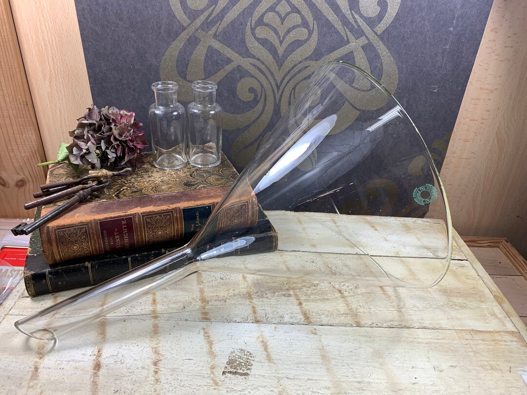 Exceptionally Large Antique Pyrex Funnel/pharmacy Funnel/chemistry ...