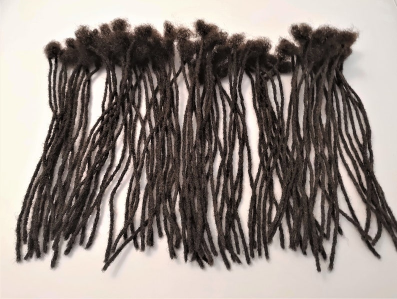 0.2cm Micro Locs or Sister Locks 100% Kinky Human Hair Loc Extensions ...